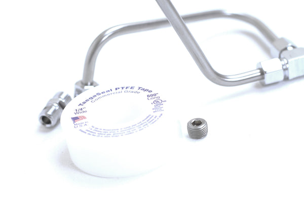 Old-Stf Shovelhead rocker box Split Oil Line - Stainless Steel